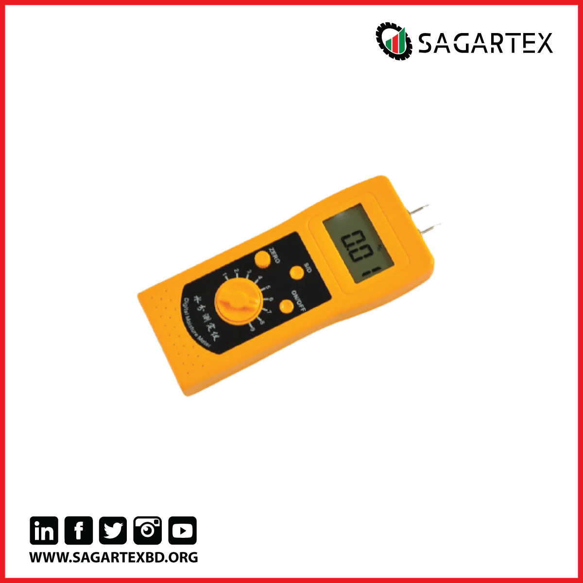 Digital Electromagnetic Water Flow Meter (DN200) | Sagartex Engineering