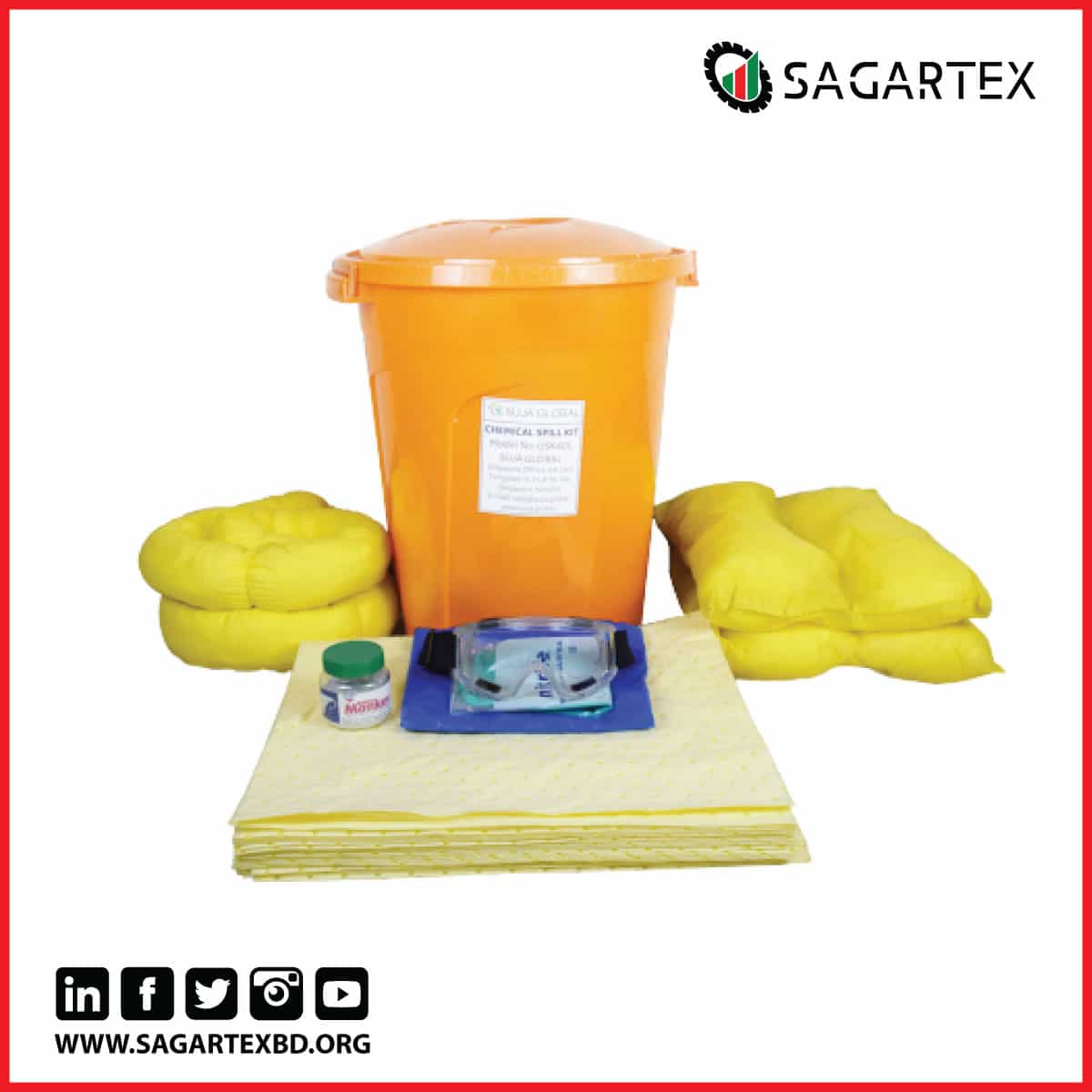 Industrial Chemical Spill Kit (40 Litter) Cheap Price in Bangladesh